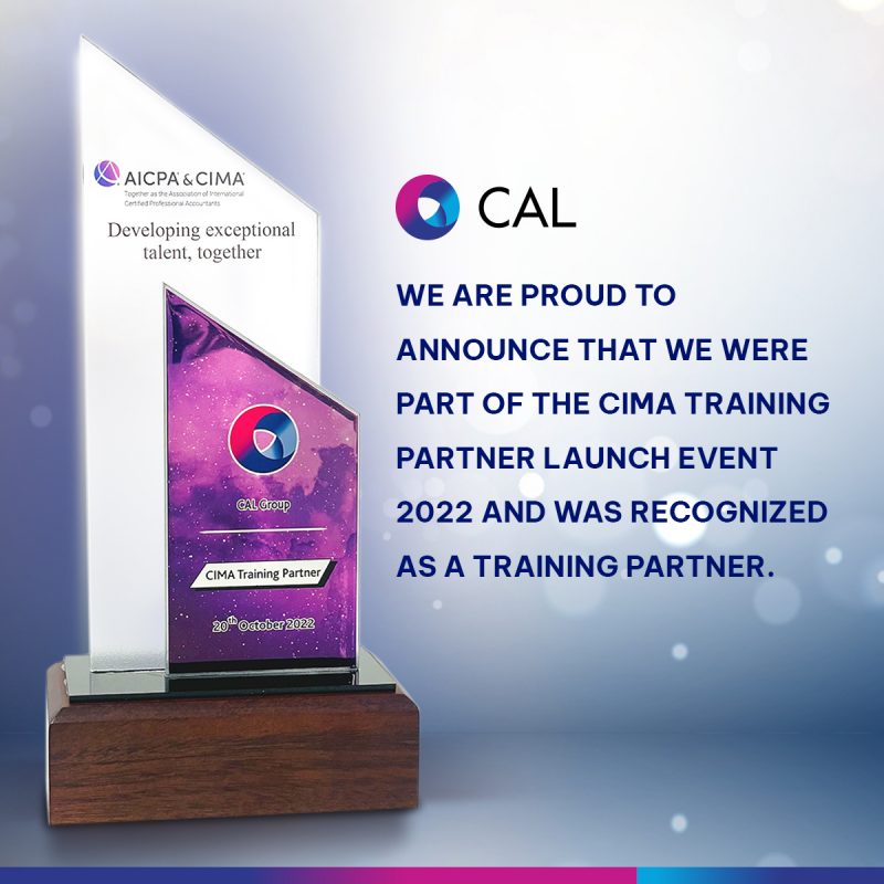 We are proud to announce that we were part of the #CIMA Training Partner Launch event 2022 - CAL