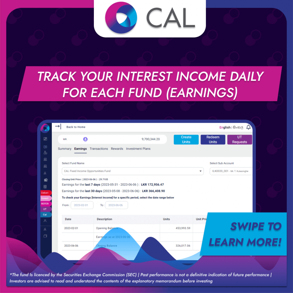 The Complete Digital Unit Trust Solution for Sri Lankans - CAL