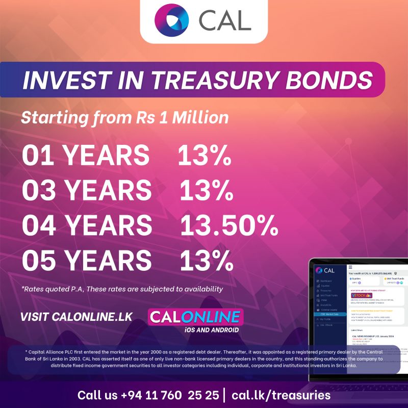 Invest In Treasury Bills & Bonds | CAL Sri Lanka - CAL