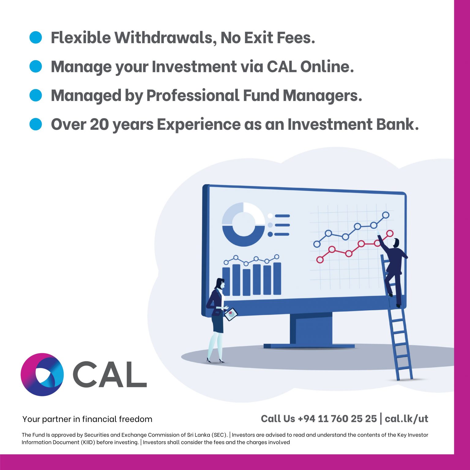 Over 250 Top Sri Lankan Corporates Trust CAL Unit Trusts - CAL