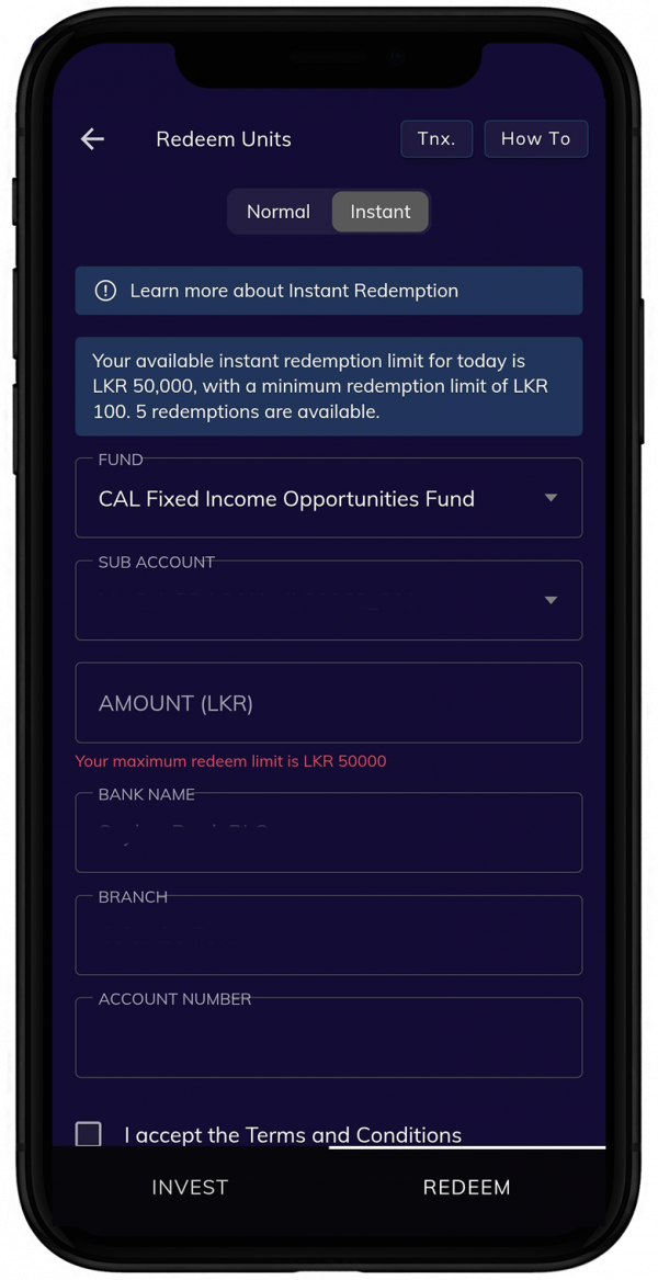 Instant Redemption - CAL