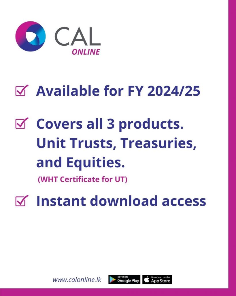 Instantly Download your Investment Balance Confirmations | CAL Sri ...